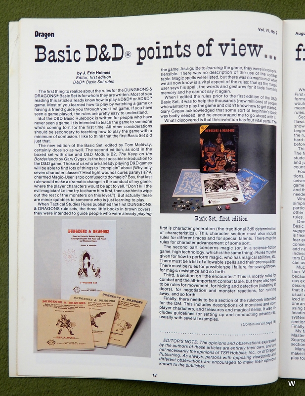 Holmes & B/X D&D: The Boxes Changed (1977-1981) – Wayne's Books